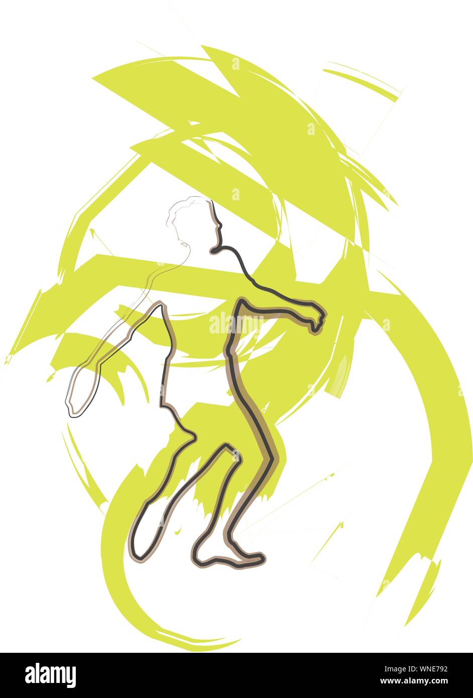 Track and field discus Stock Vector Images - Alamy