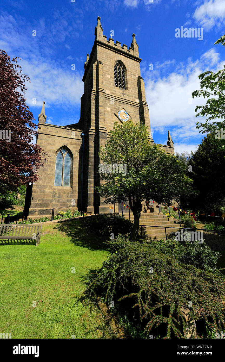 St Cuthberts parish church, Pateley Bridge town, Nidderdale, North ...