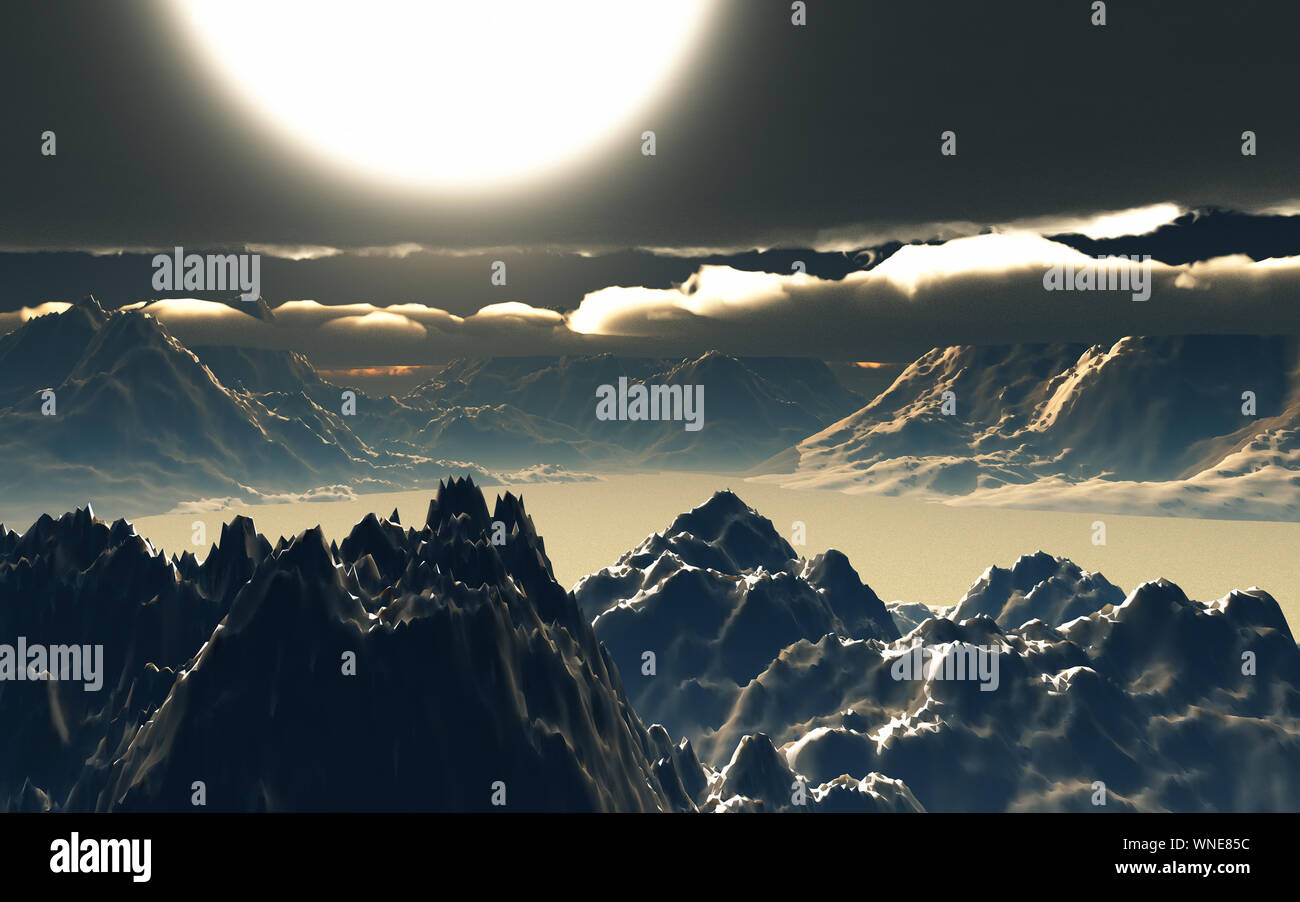 Alien planet surface hi-res stock photography and images - Alamy