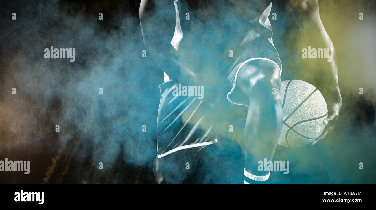Composite image of basketball player Stock Photo - Alamy