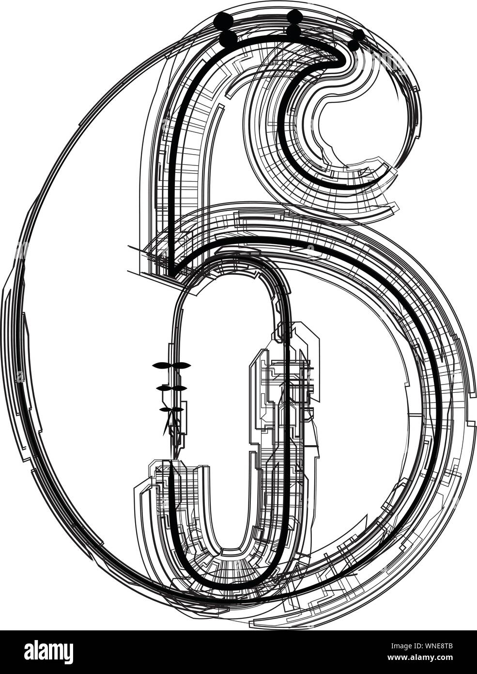 Sixth number Black and White Stock Photos & Images - Alamy