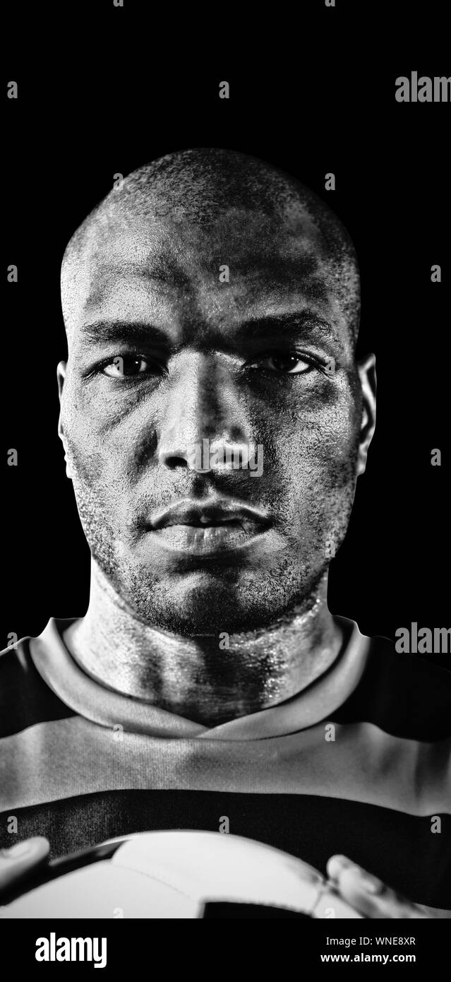 Focused Soccer Player Stock Photo - Alamy