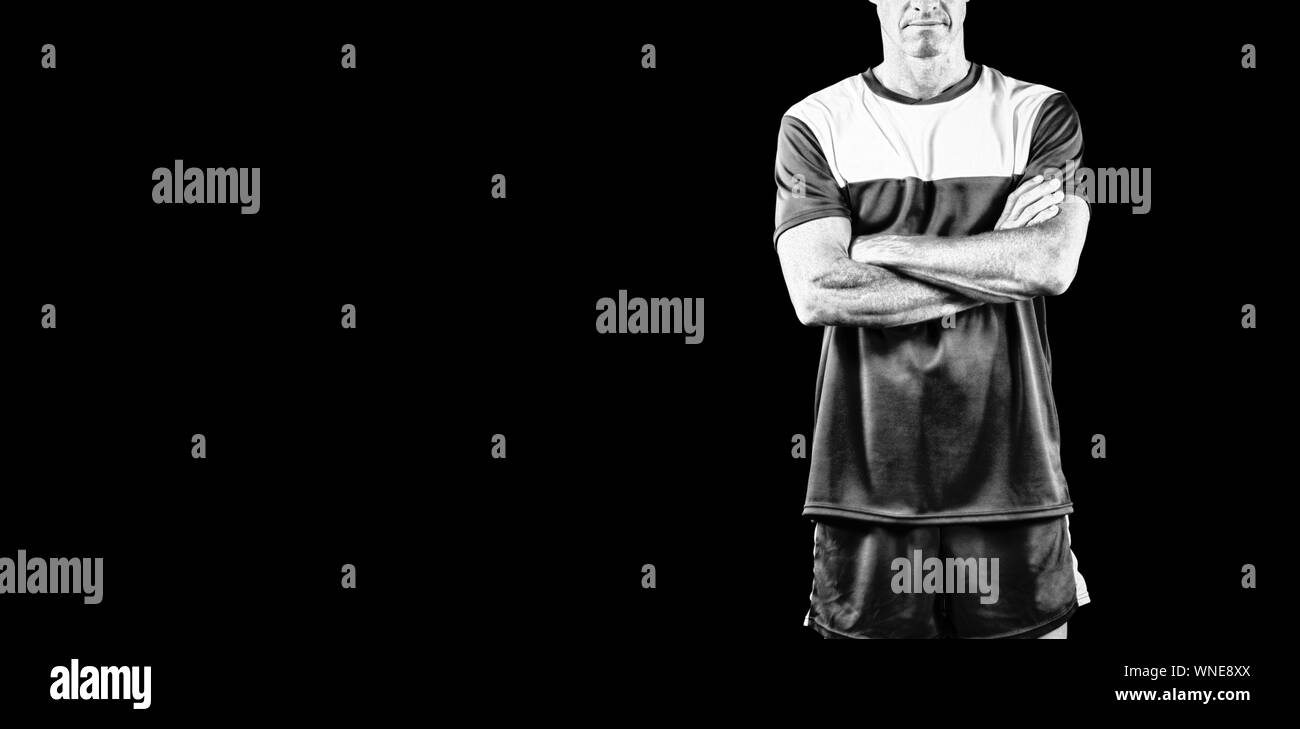 Focused Soccer Player Stock Photo - Alamy