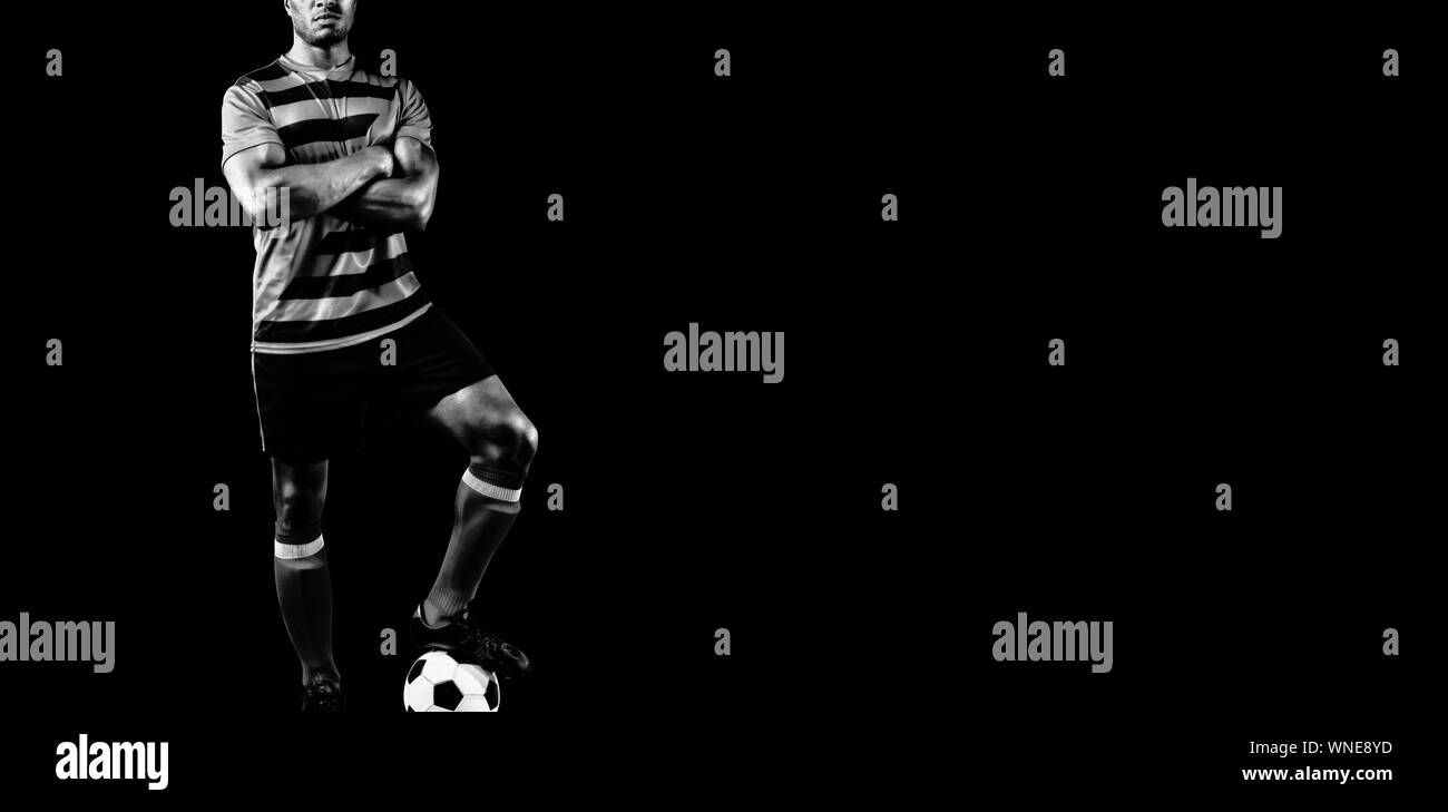 Focused Soccer Player Stock Photo - Alamy