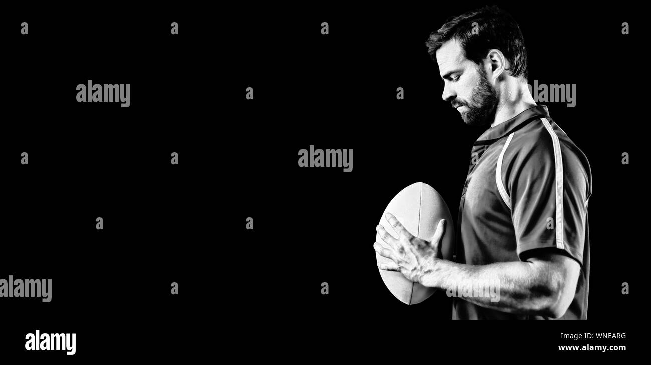 Tough Rugby Player Stock Photo - Alamy