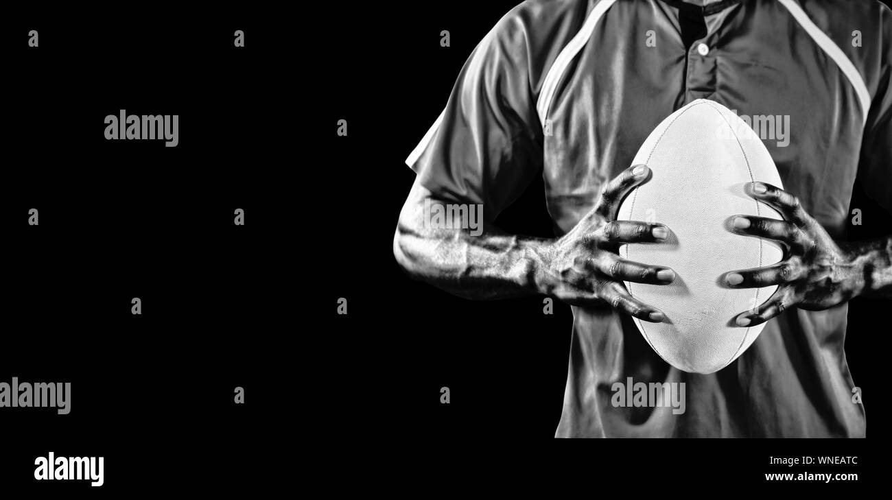 Tough Rugby Player Stock Photo - Alamy