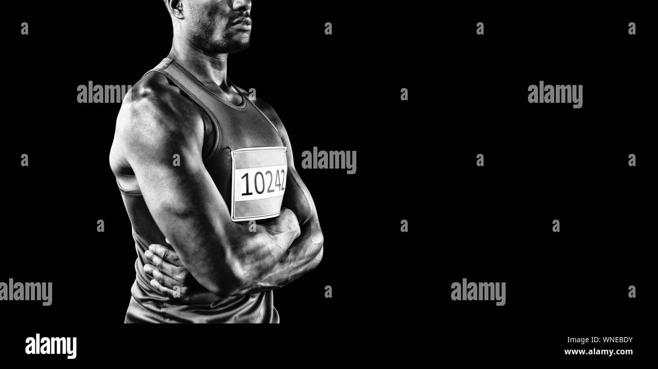 Athlete young men Black and White Stock Photos & Images - Alamy