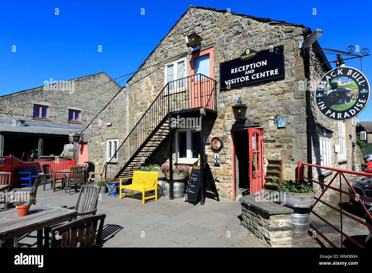The Theakston brewery visitor centre, Masham town, North Yorkshire ...