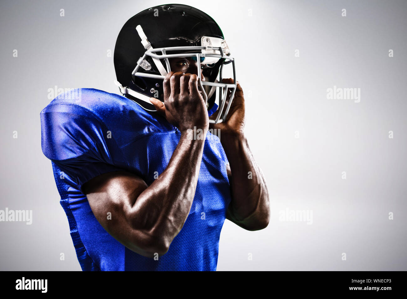 Strong Rugby Player Stock Photo - Alamy