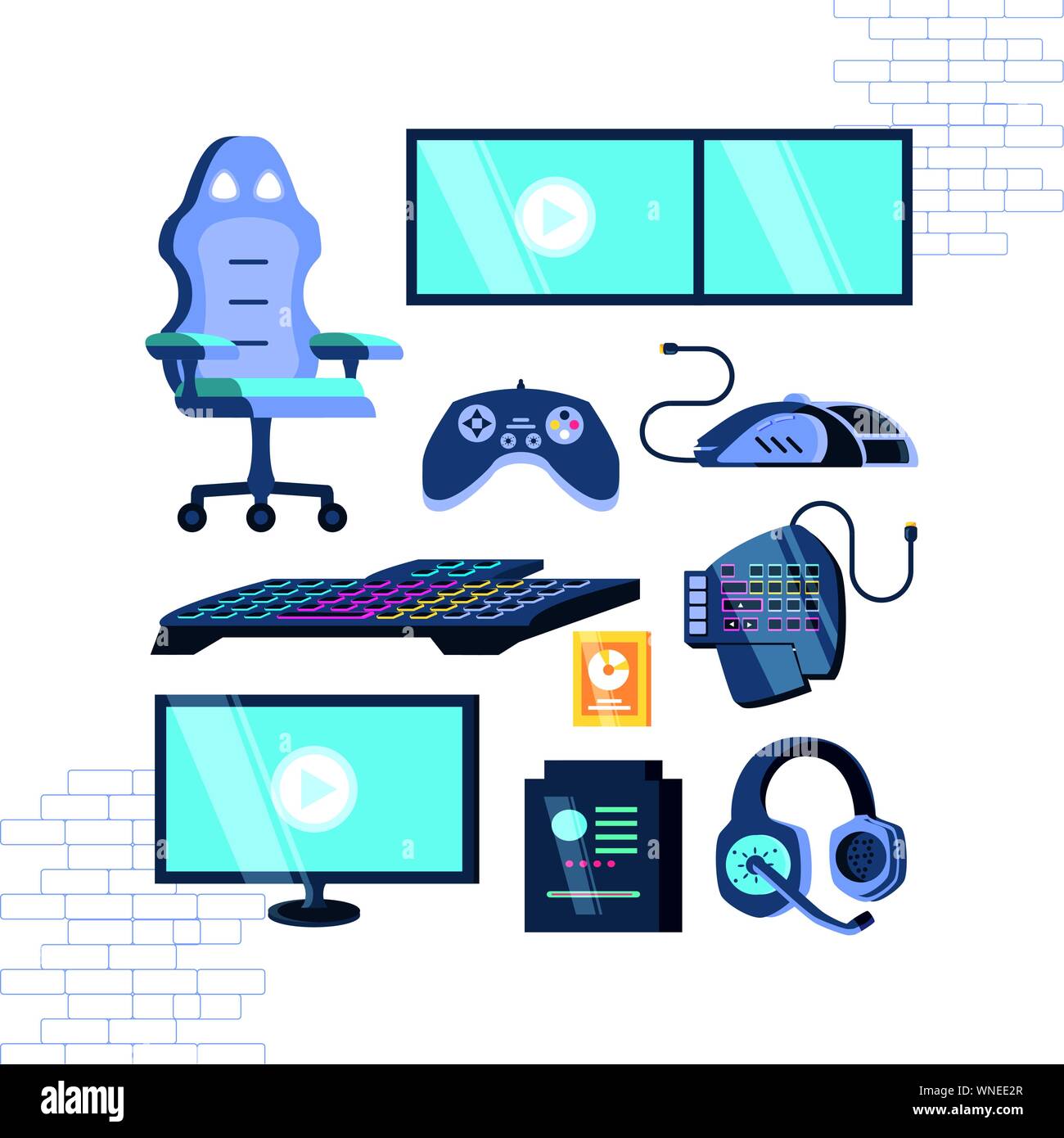 Pad controller audio Stock Vector Images - Alamy