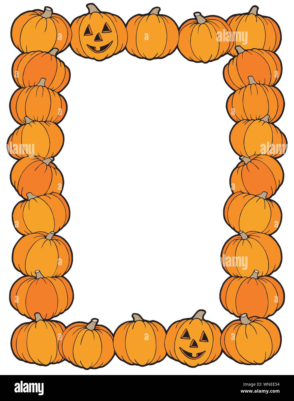 Frame from pumpkins Stock Vector Image & Art - Alamy