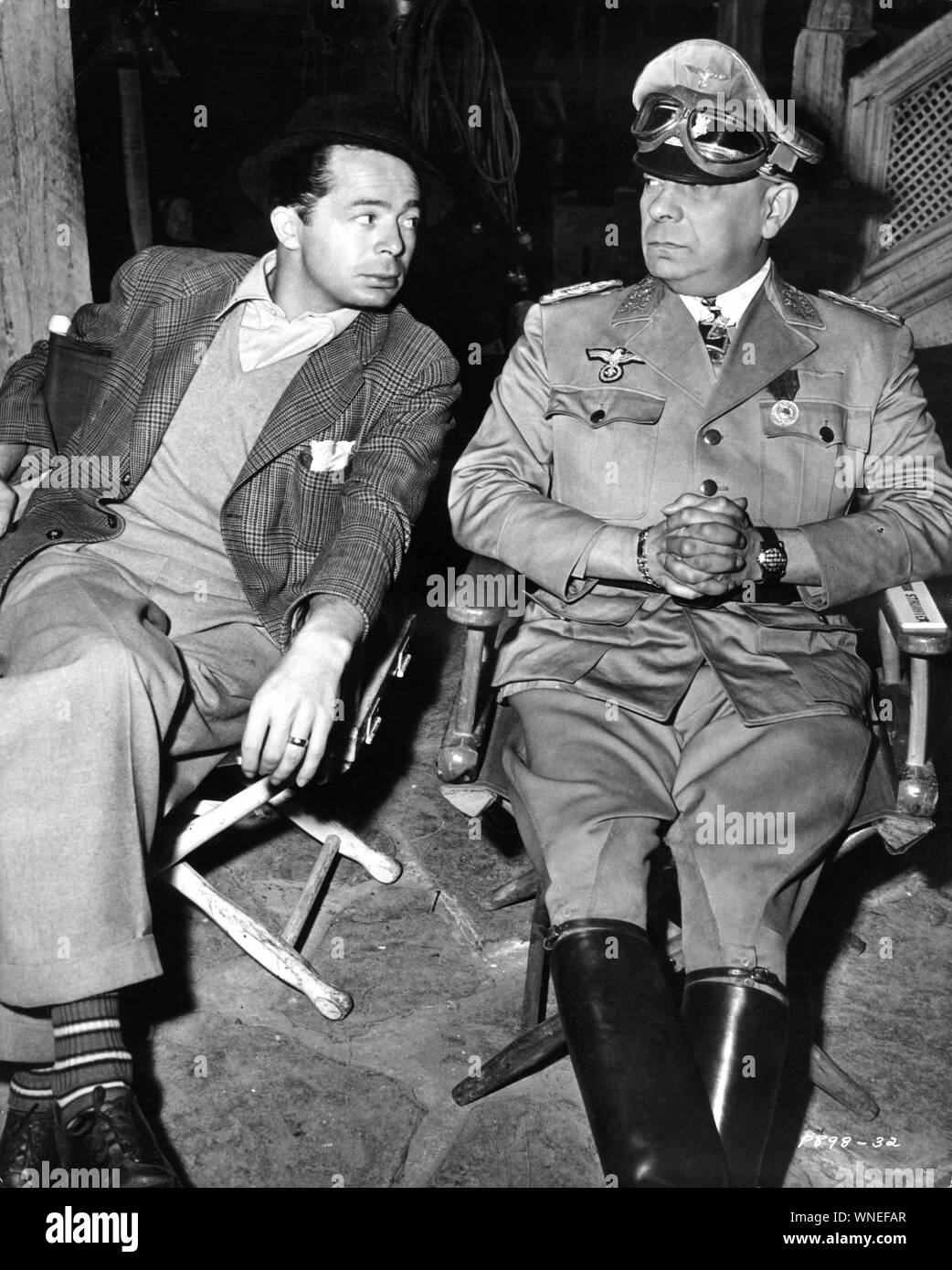 Director BILLY WILDER and ERICH von STROHEIM as Field Marshal Erwin ...