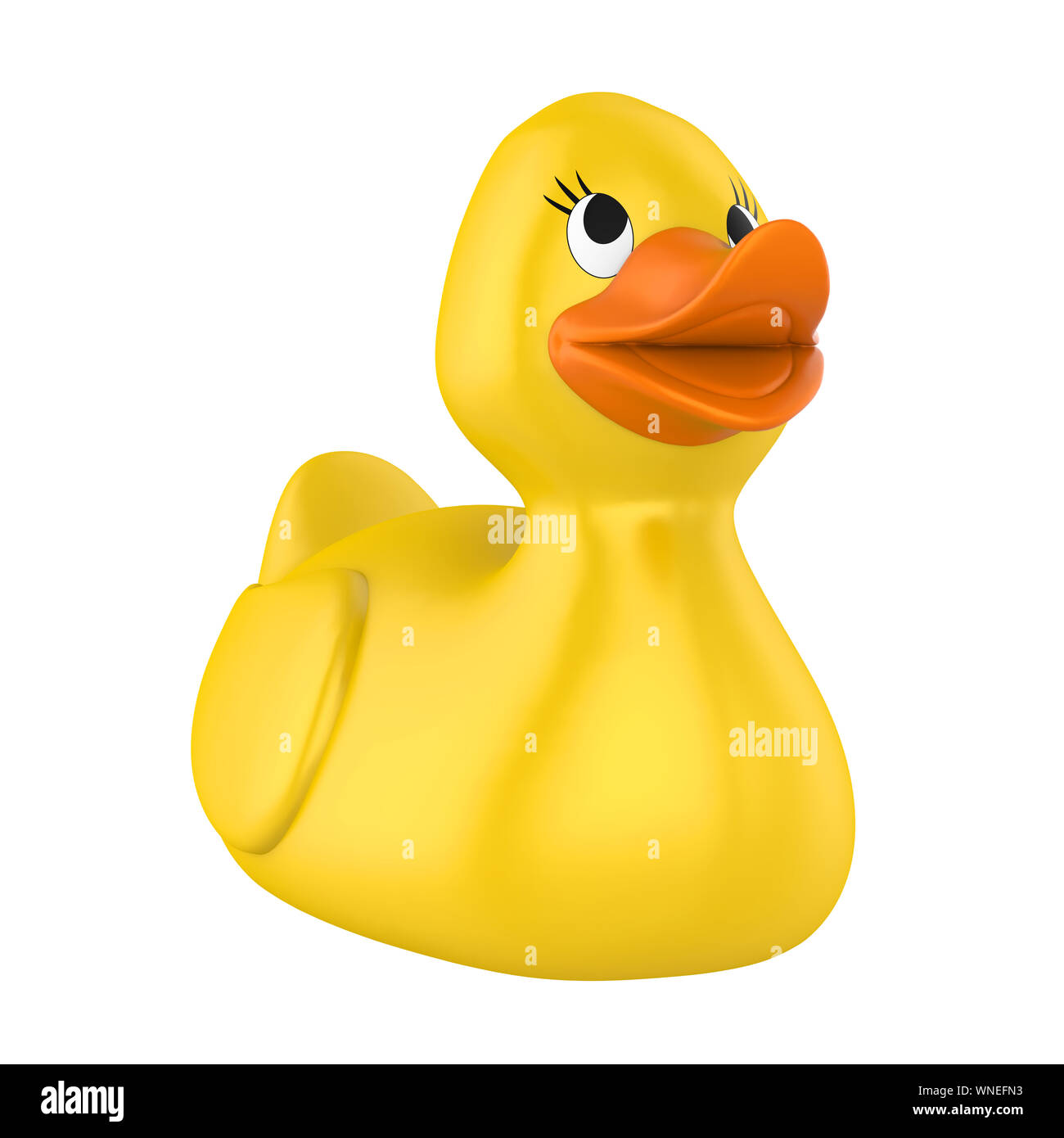 Yellow Rubber Duck Isolated Stock Photo - Alamy