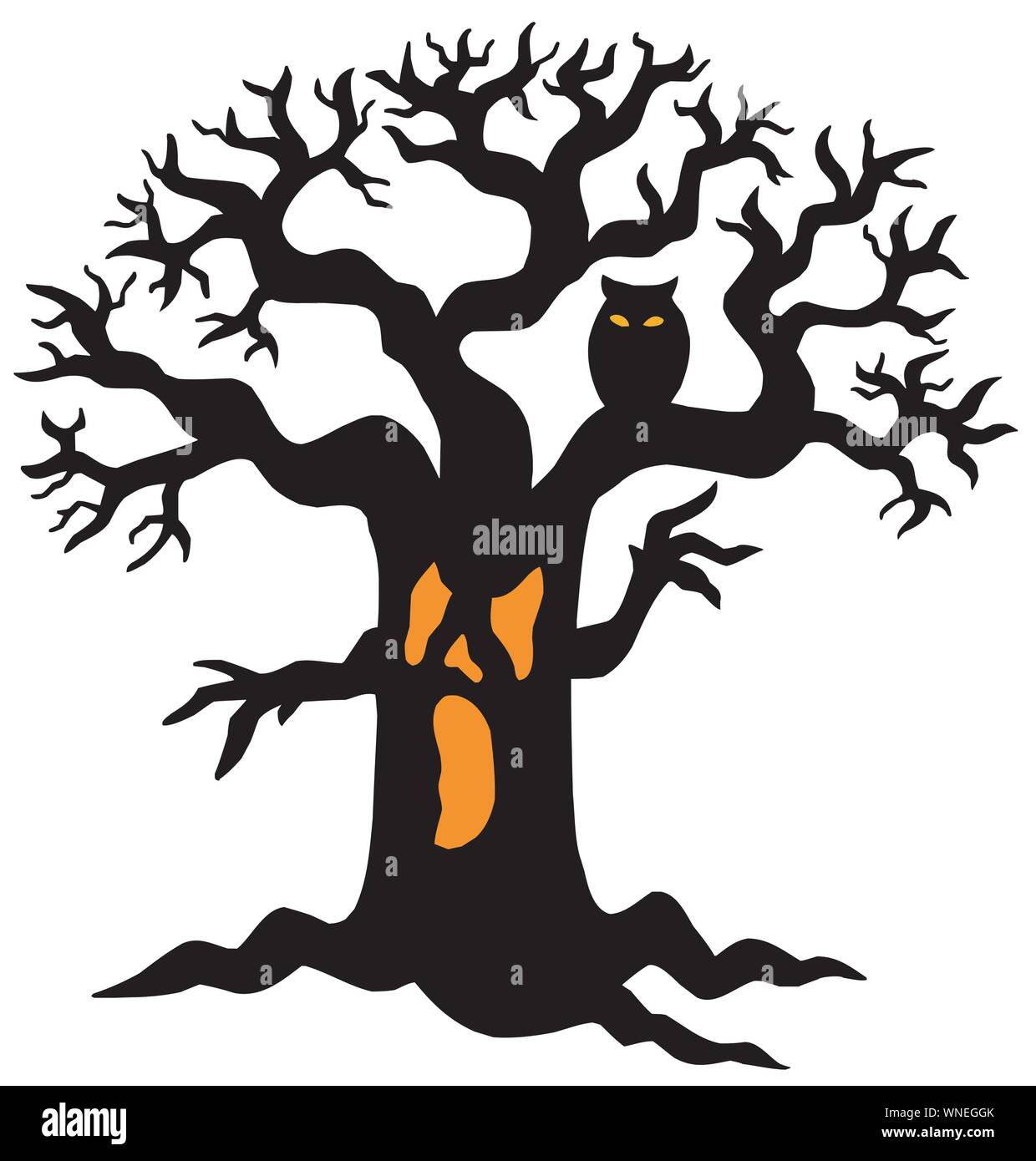 Spooky owl Cut Out Stock Images & Pictures - Alamy