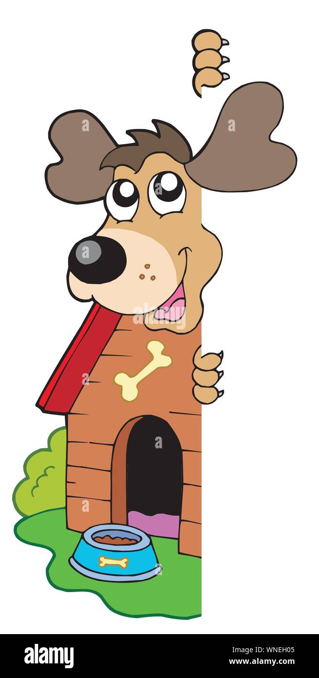 Lurking dog Stock Vector Images - Alamy