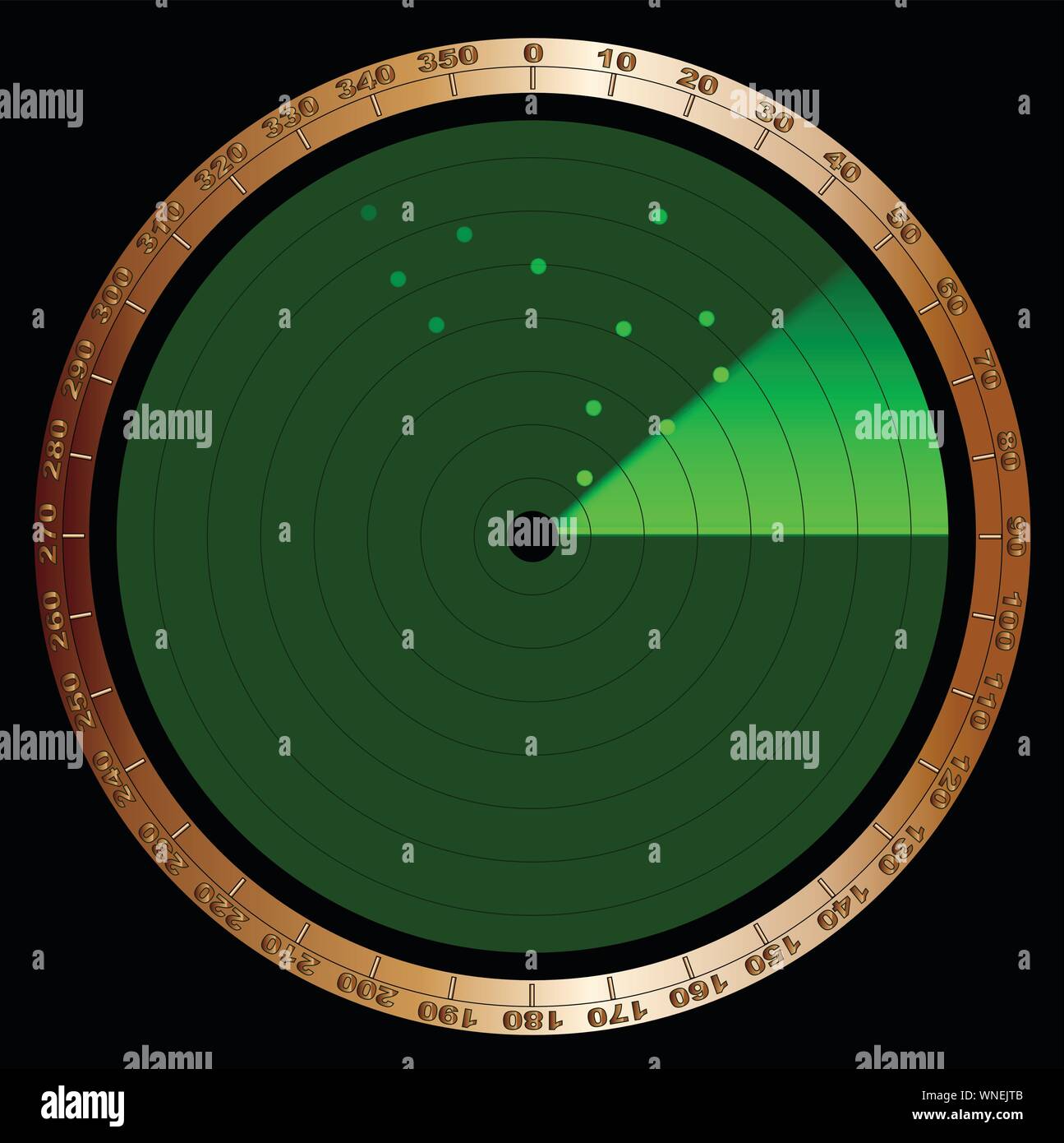 Air traffic control radar screen Stock Vector Images - Alamy