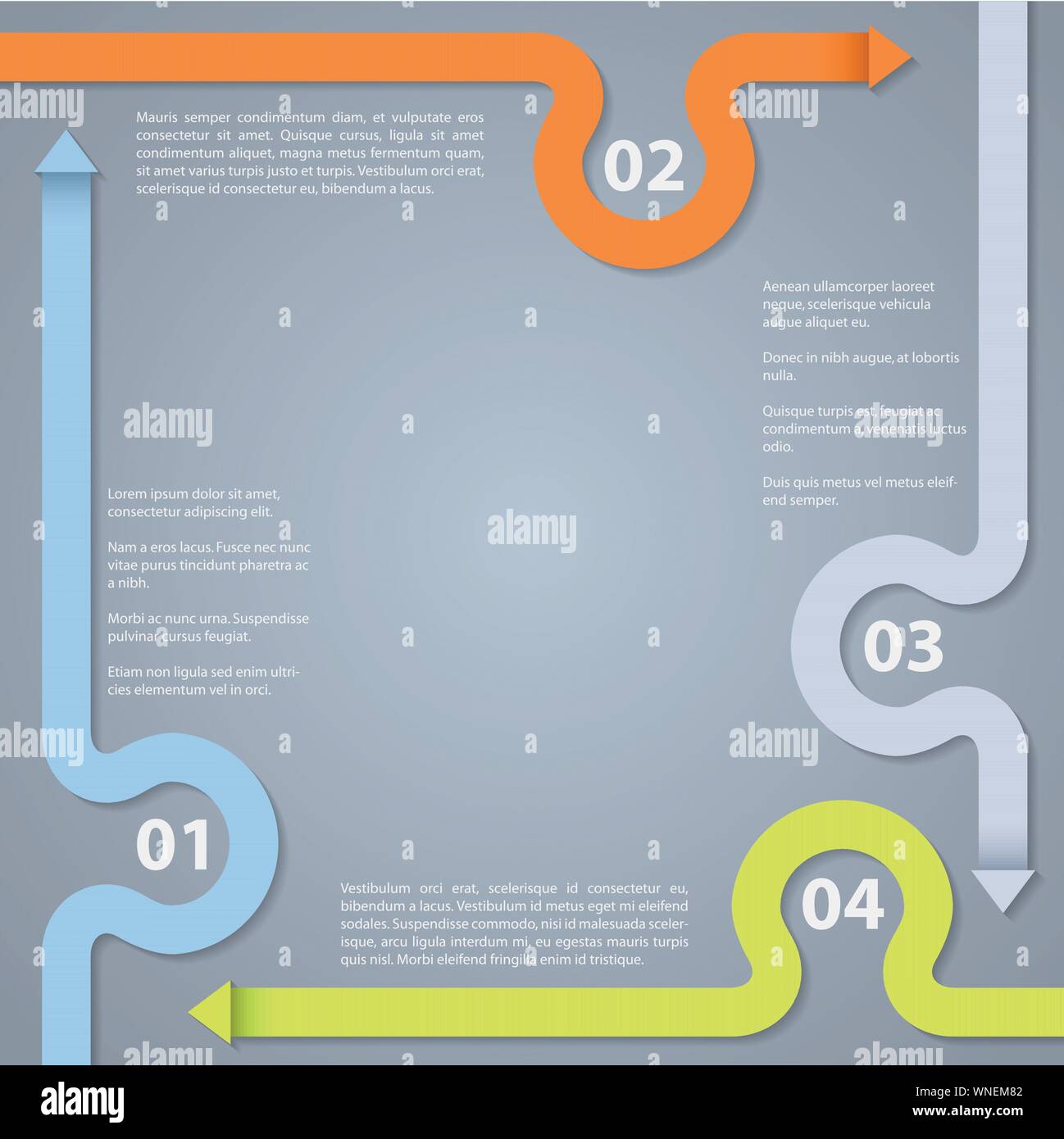 Infographic design with options and descriptions Stock Vector Image ...