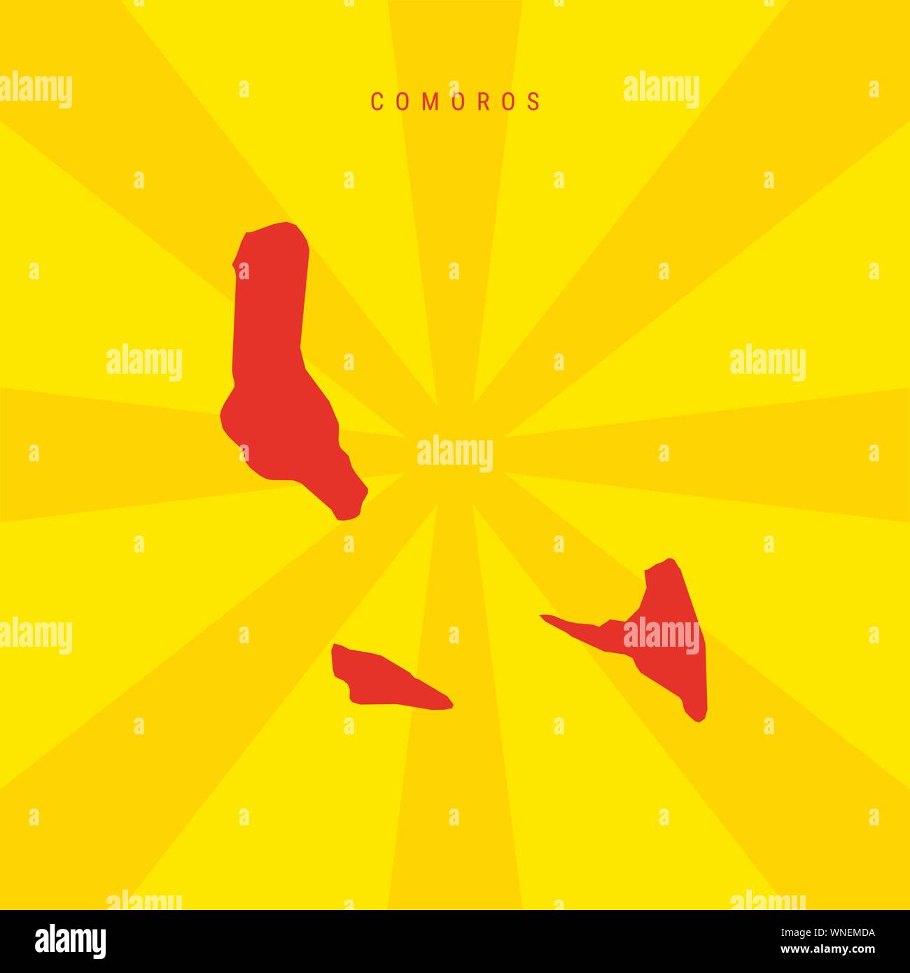 White map of comoros hi-res stock photography and images - Alamy