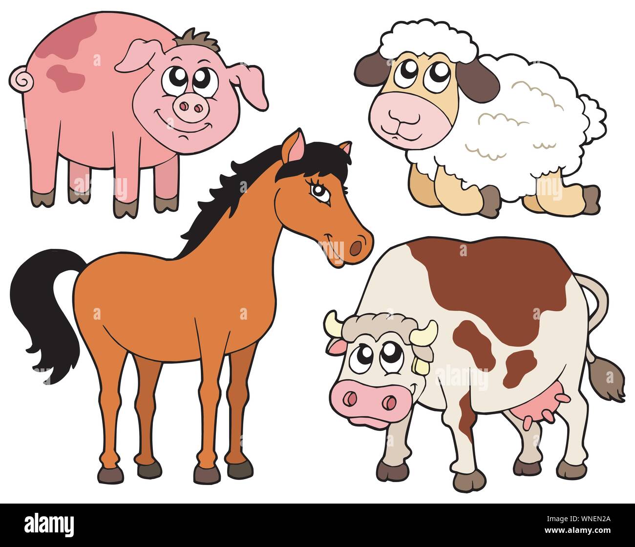 Country animals collection 2 Stock Vector Image & Art - Alamy