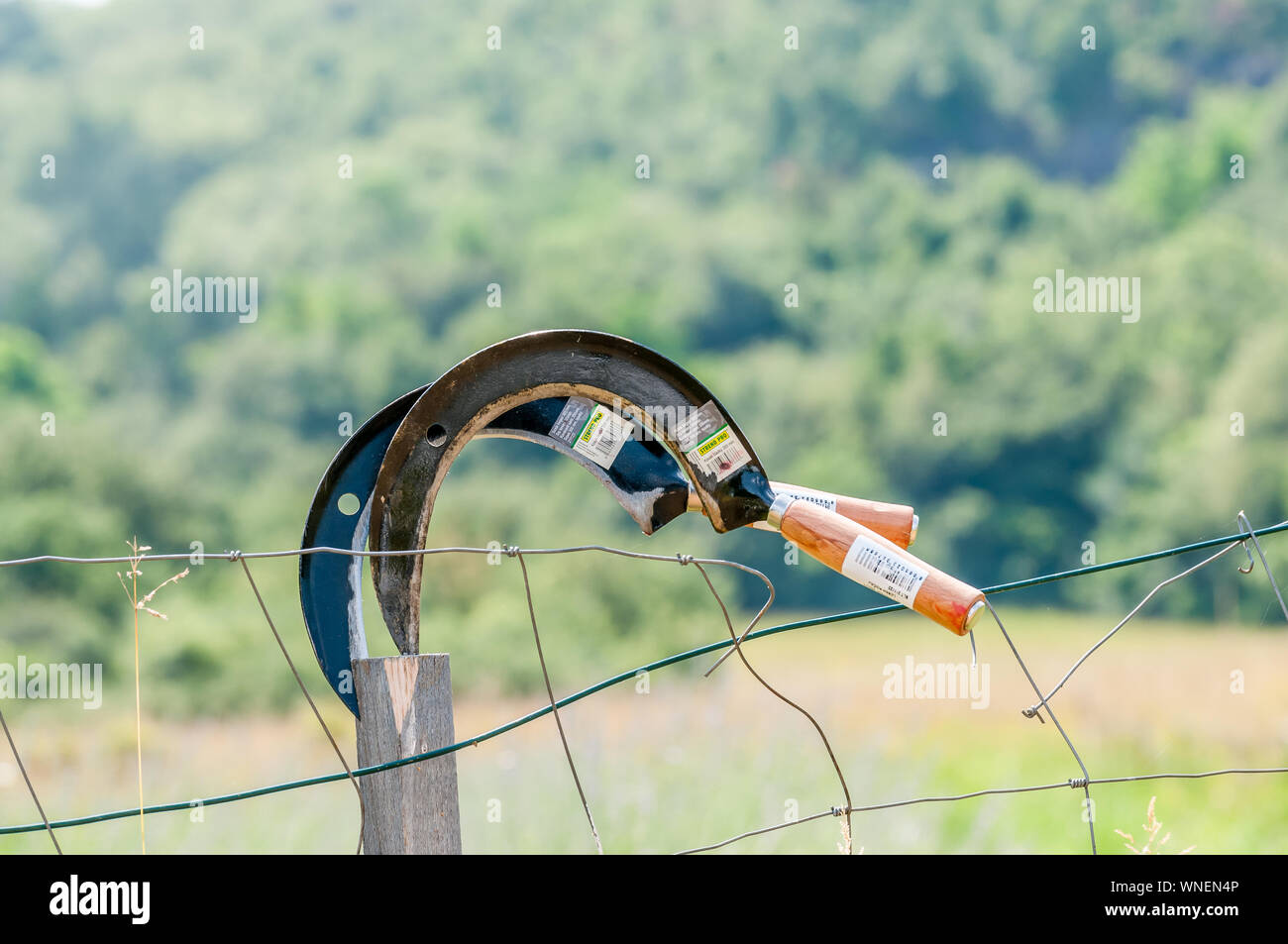 Wooden sickles hi-res stock photography and images - Alamy