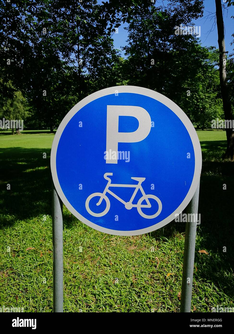 No Bicycle Parking Sign On High Resolution Stock Photography and Images ...