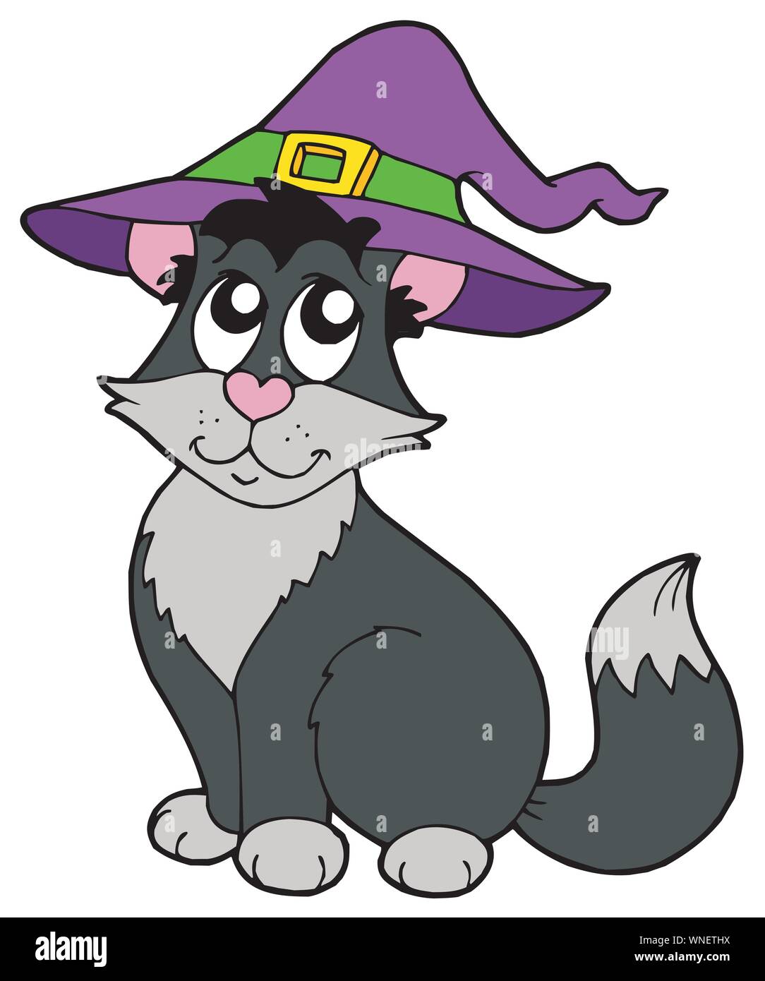 Cat with hat Stock Vector Image & Art - Alamy