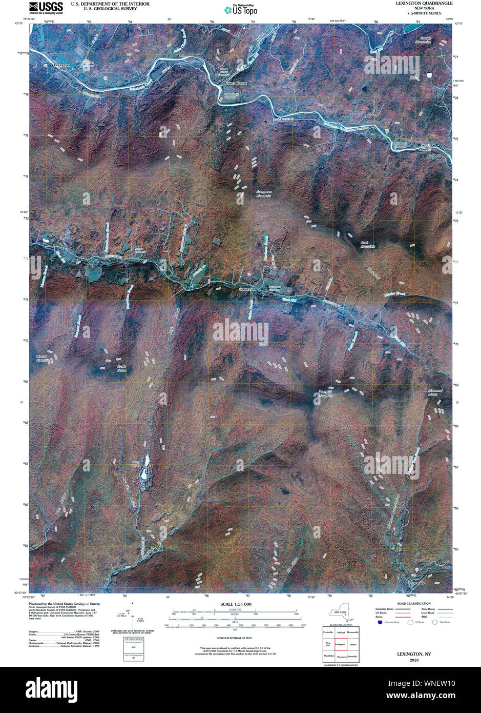 Lexington map Cut Out Stock Images & Pictures - Alamy