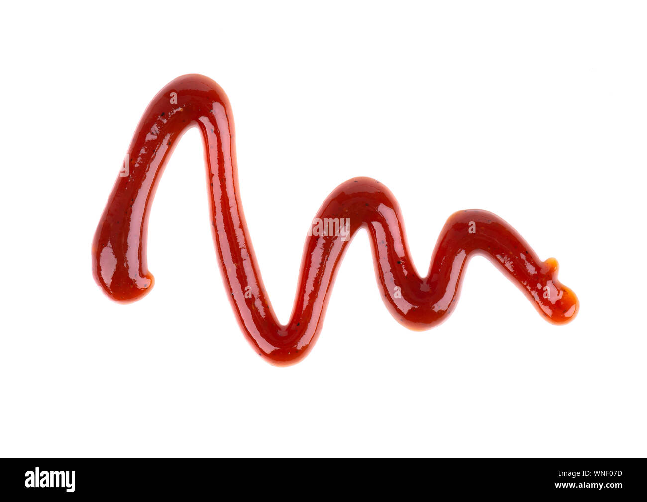Barbecue sauce drop, isolated on white background. BBQ tomato sauce ...
