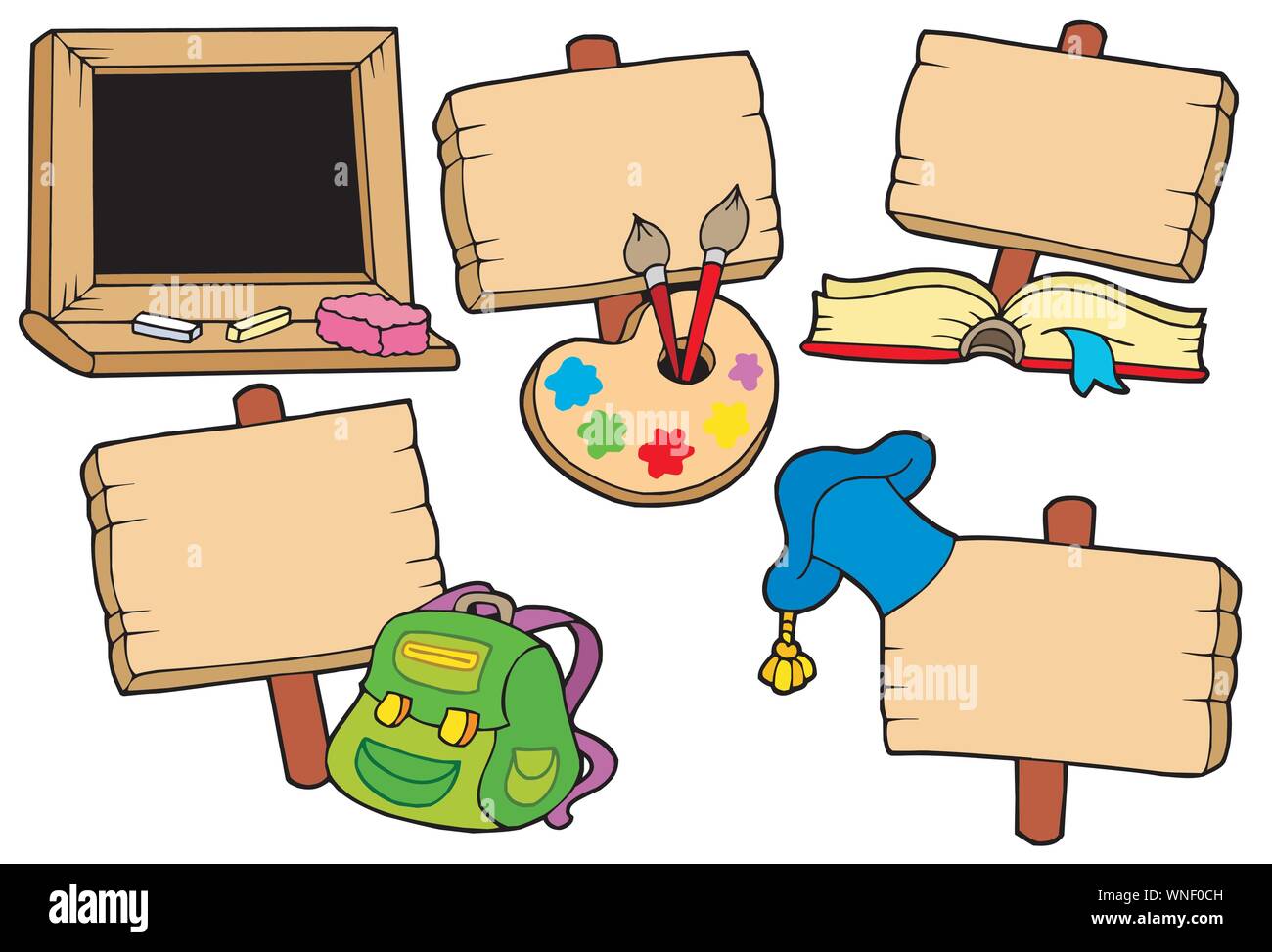 School signs collection Stock Vector Image & Art - Alamy