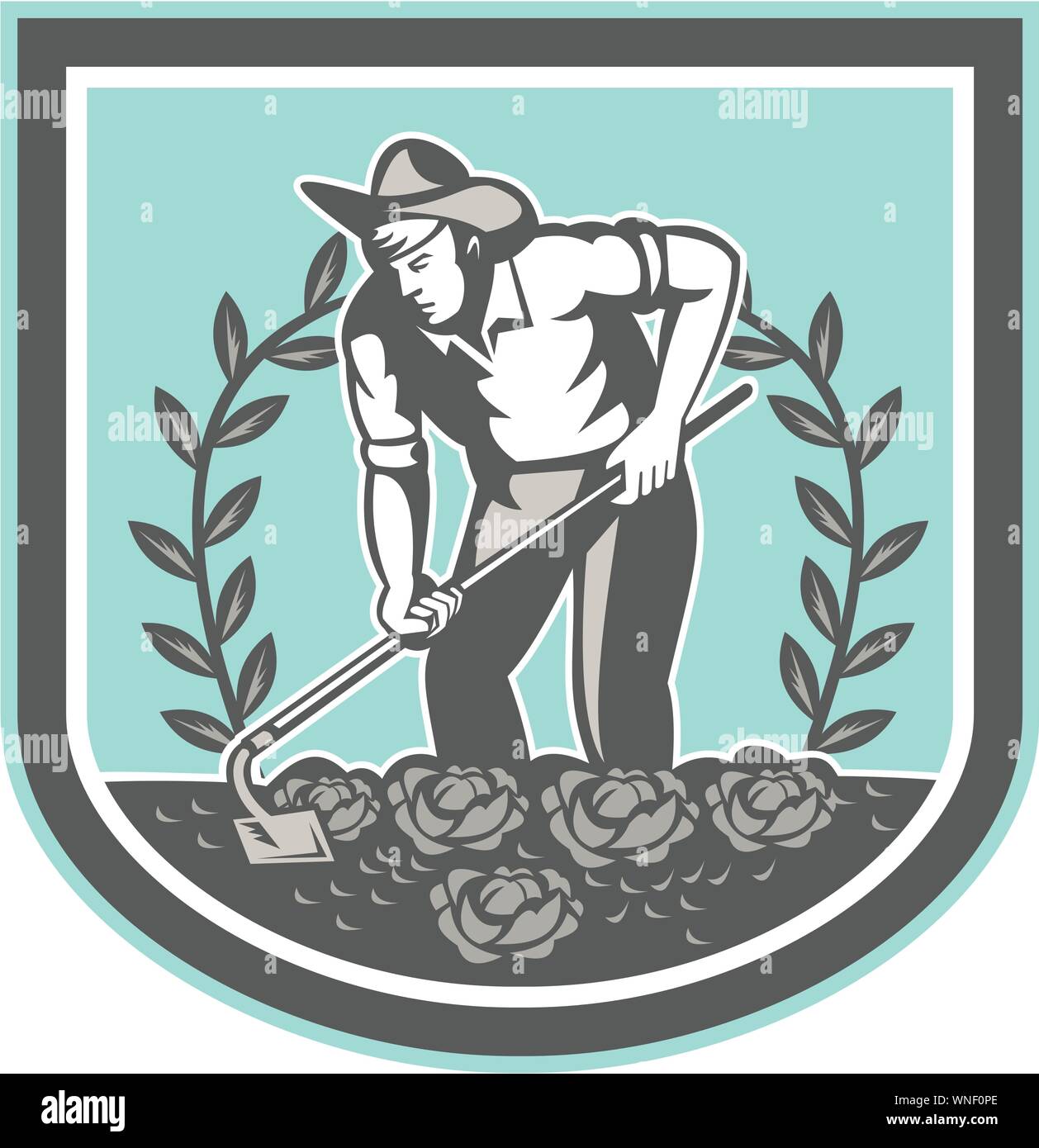 Planting horticulturist Stock Vector Images - Alamy