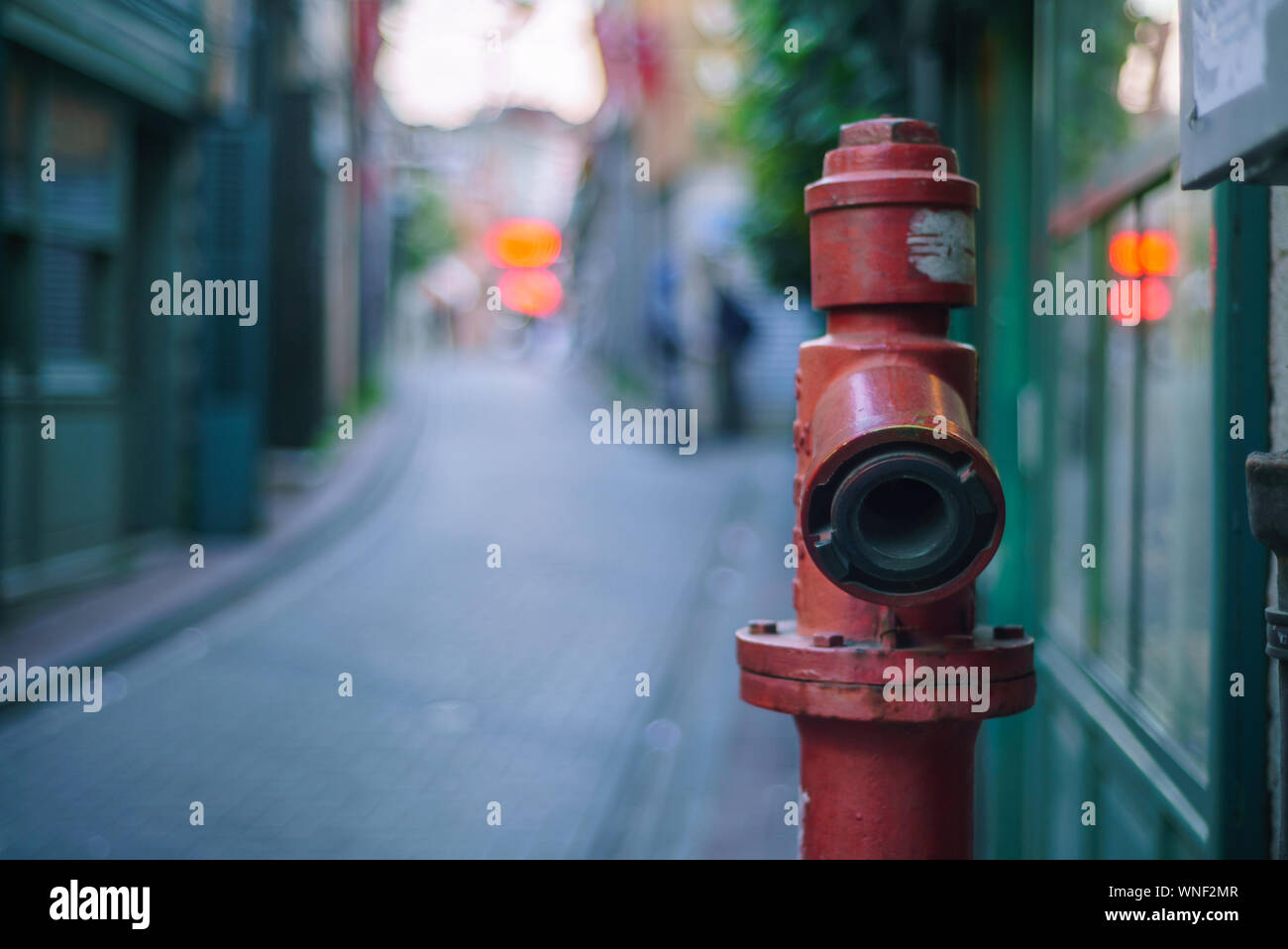 Red fire hydrant road hi-res stock photography and images - Alamy