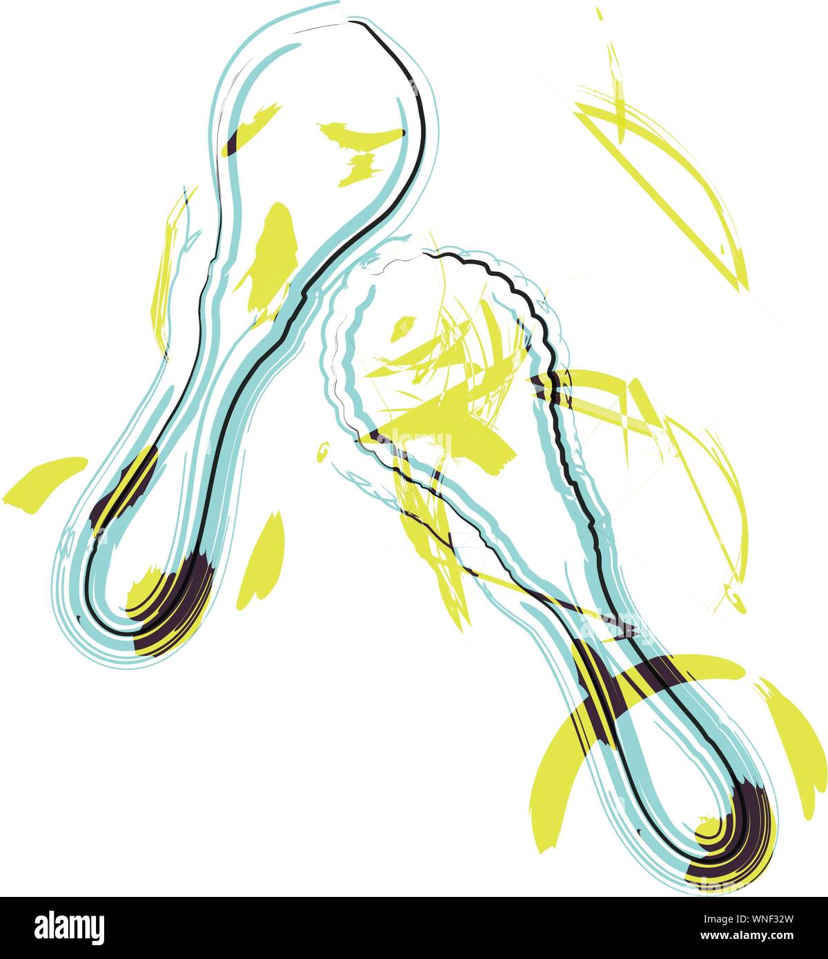 abstract Maracas illustration Stock Vector Image & Art - Alamy