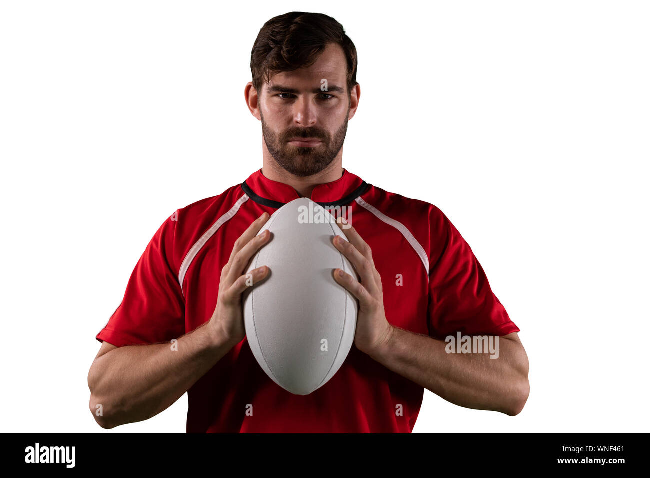 Tough Rugby Player Stock Photo - Alamy