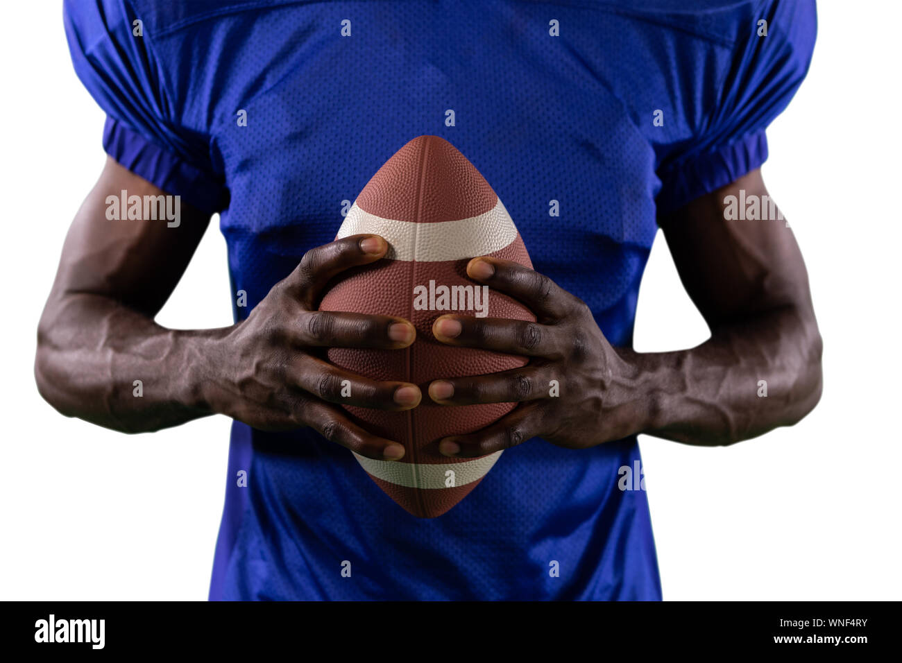 Strong Rugby Player Stock Photo - Alamy
