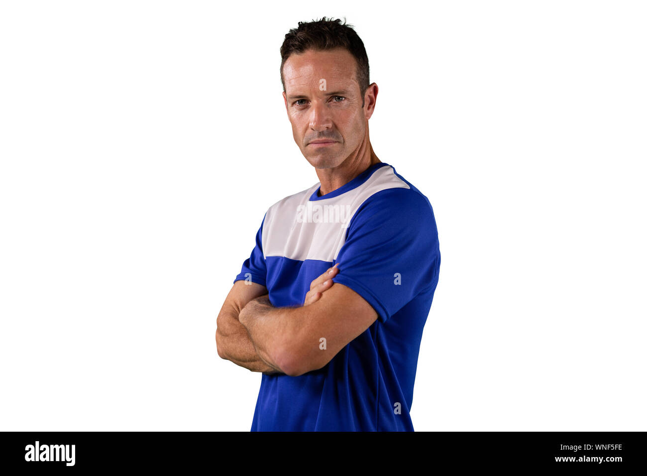 Focused Soccer Player Stock Photo - Alamy