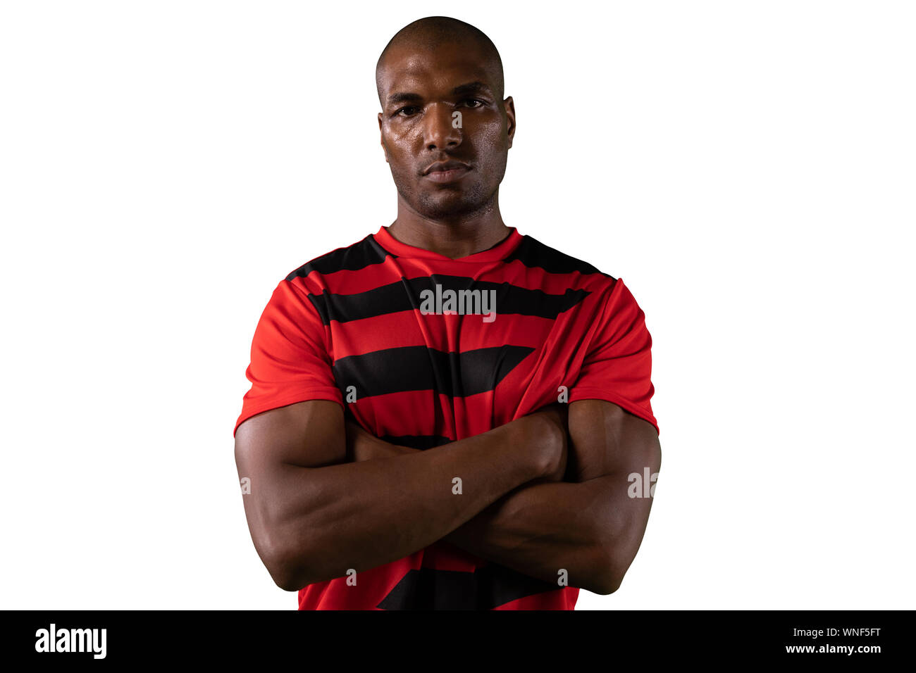 Focused Soccer Player Stock Photo - Alamy
