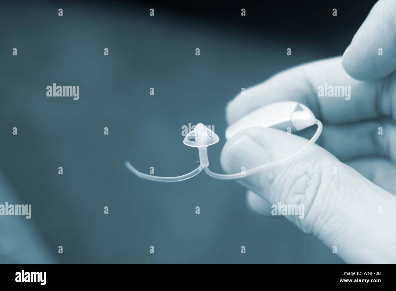 Digital modern technology for deaf people micro hearing aid Stock Photo ...