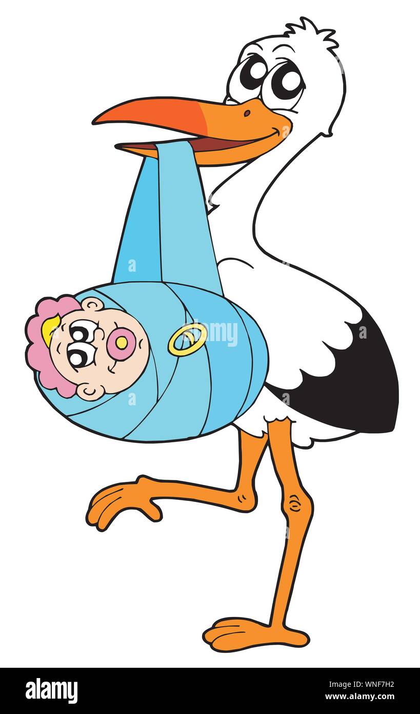 Stork looking bird Cut Out Stock Images & Pictures - Alamy