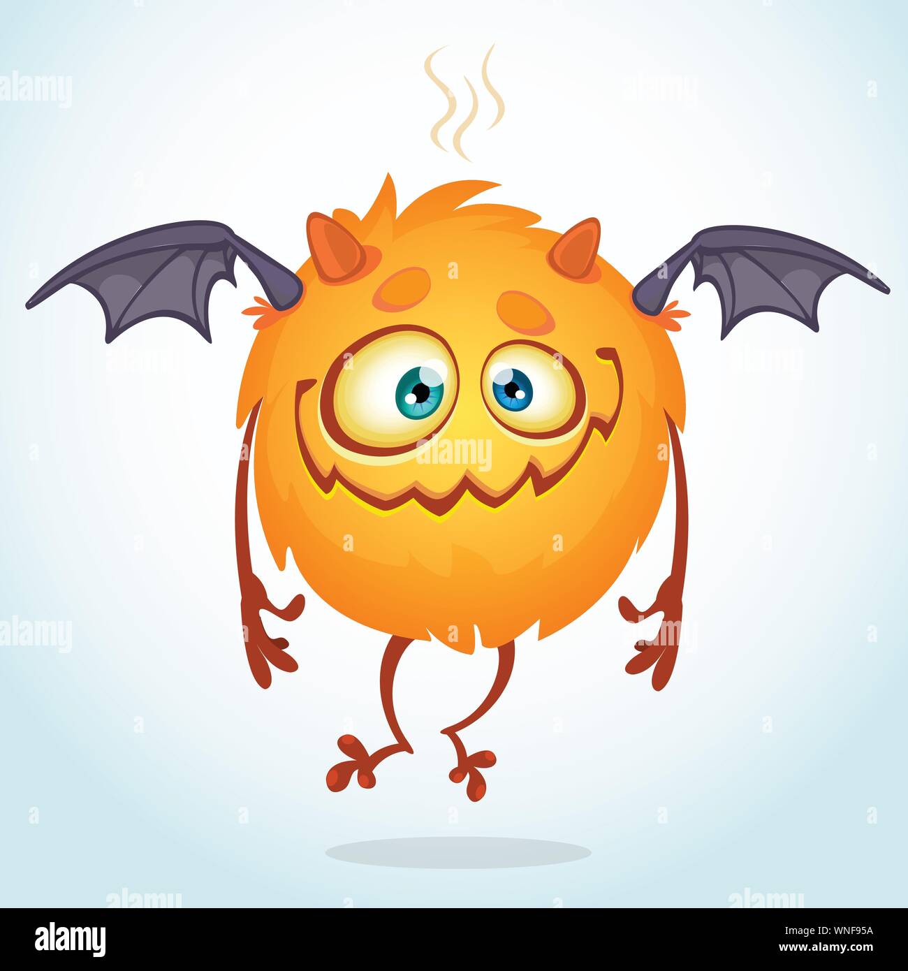 Happy cartoon monster. Vector character Stock Vector Image & Art - Alamy