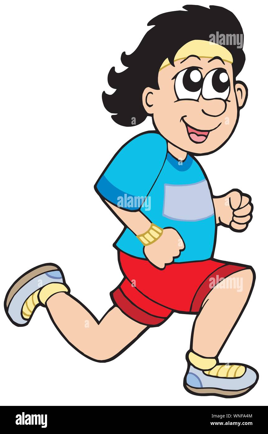 Man Running Cartoon High Resolution Stock Photography and Images - Alamy