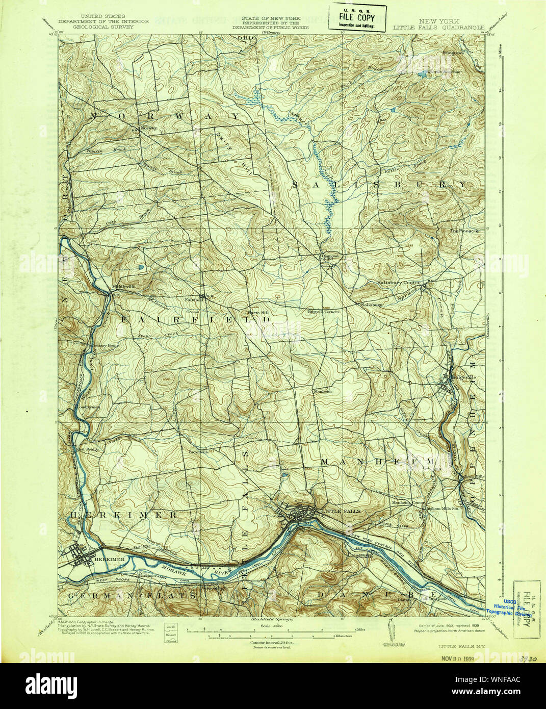 Map of little falls hi-res stock photography and images - Alamy