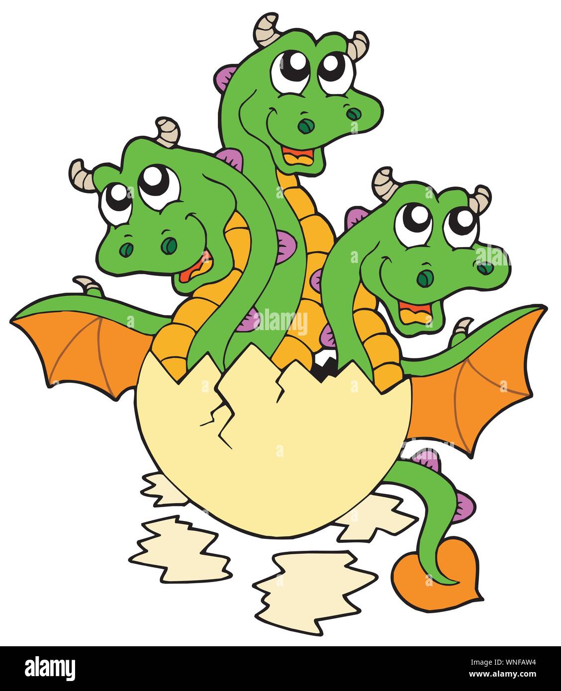 Three headed dragon hi-res stock photography and images - Alamy
