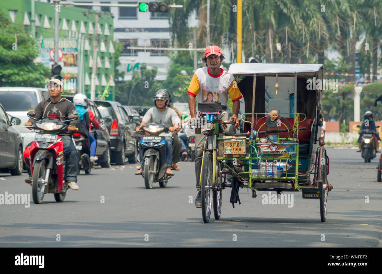 Becak rickshaw medan sumatra hi-res stock photography and images - Alamy