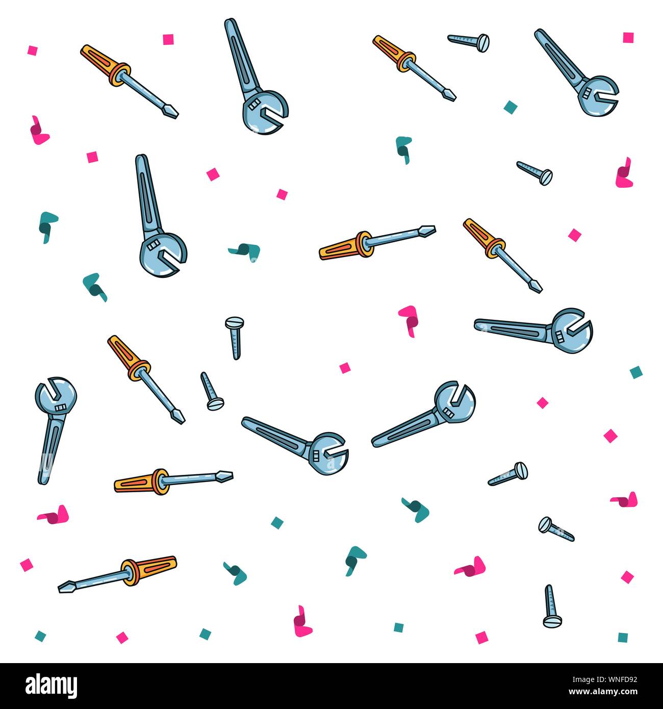 Wrenches pattern Stock Vector Images - Alamy