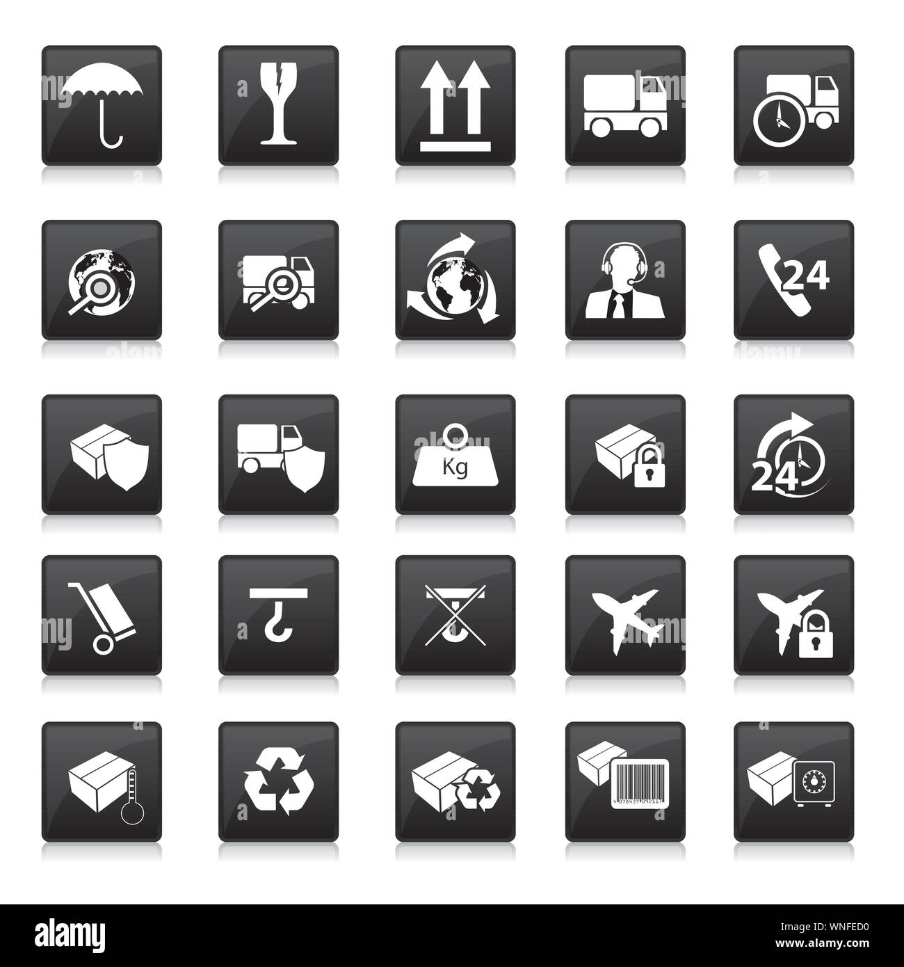 Various packaging signs Stock Vector Image & Art - Alamy