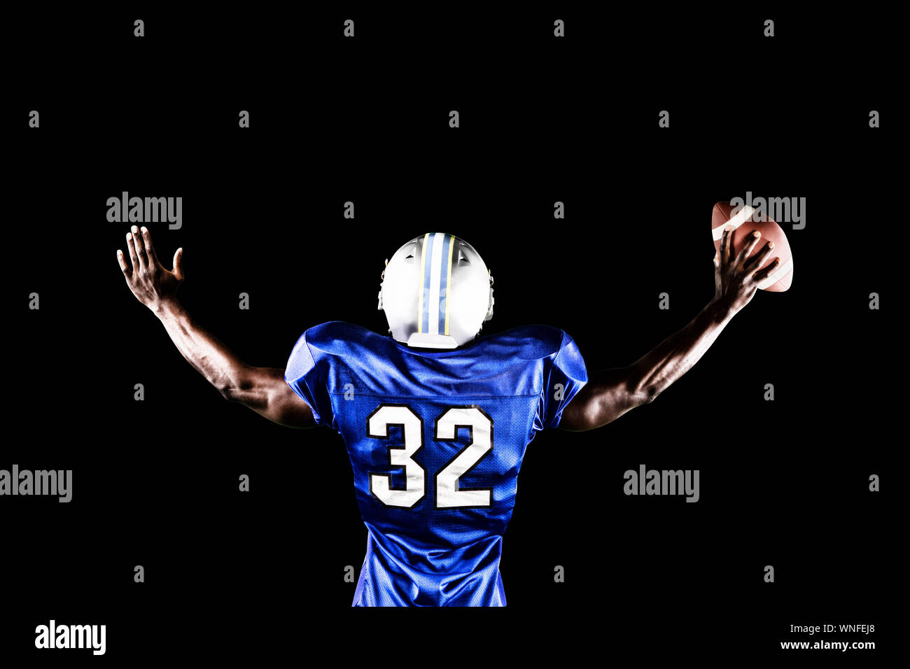 Strong Rugby Player Stock Photo - Alamy