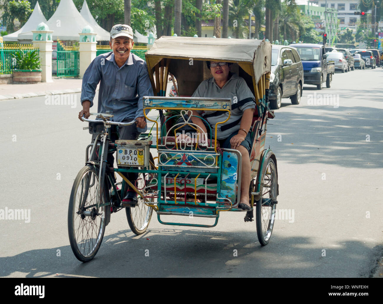 Becak, Medan, Sumatra, Indonesia, 2014 Stock Photo - Alamy