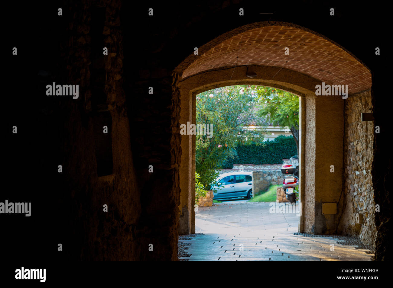 The Altafulla Castle, Tarragona,Spain Stock Photo - Alamy