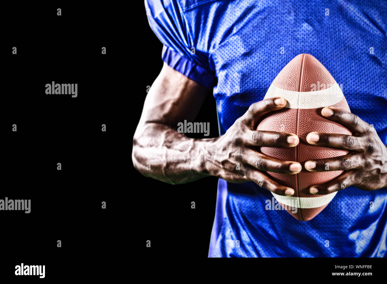 Strong Rugby Player Stock Photo - Alamy