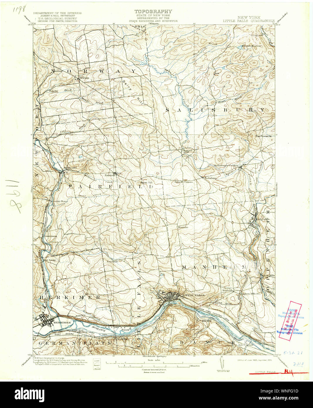 Map of little falls hi-res stock photography and images - Alamy